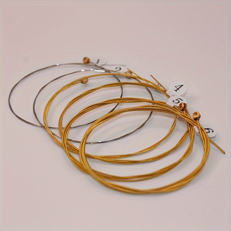 6pcs/set Original Acoustic Guitar Strings One Set 6Pcs Two ...