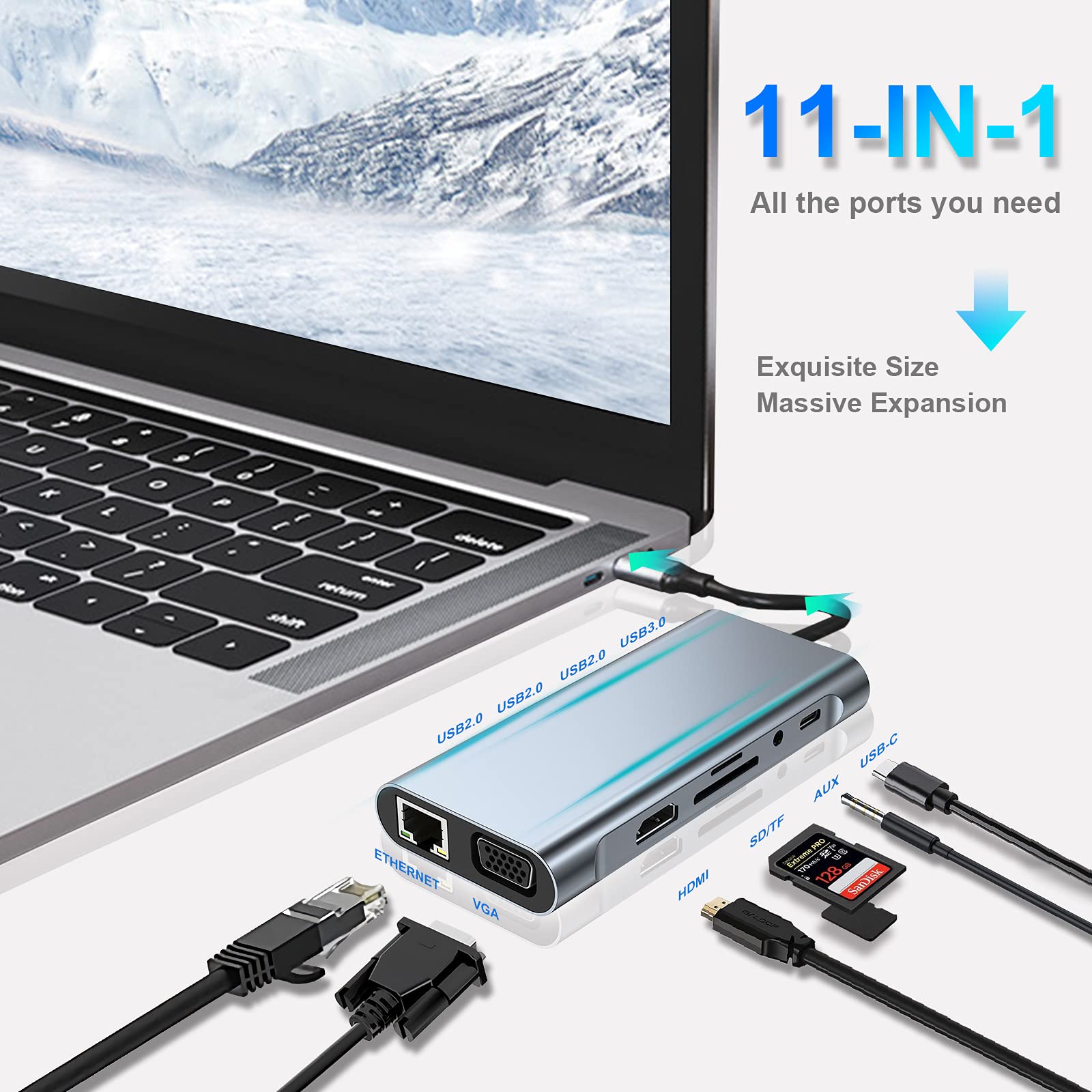 Typec Docking Station Suitable for Laptop Computer Network Interface ...