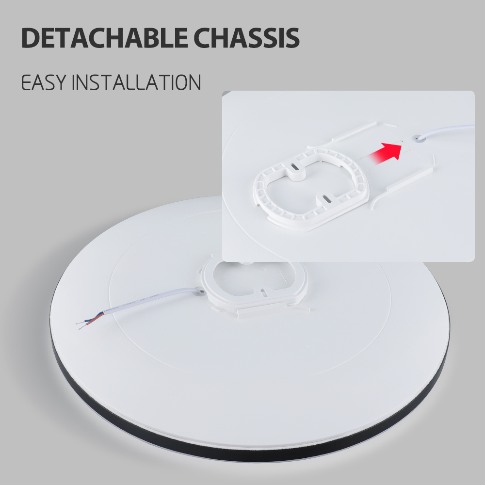 Ding Dian LED Moden Ceiling Light Tricolor White light 370MM/470MM ...