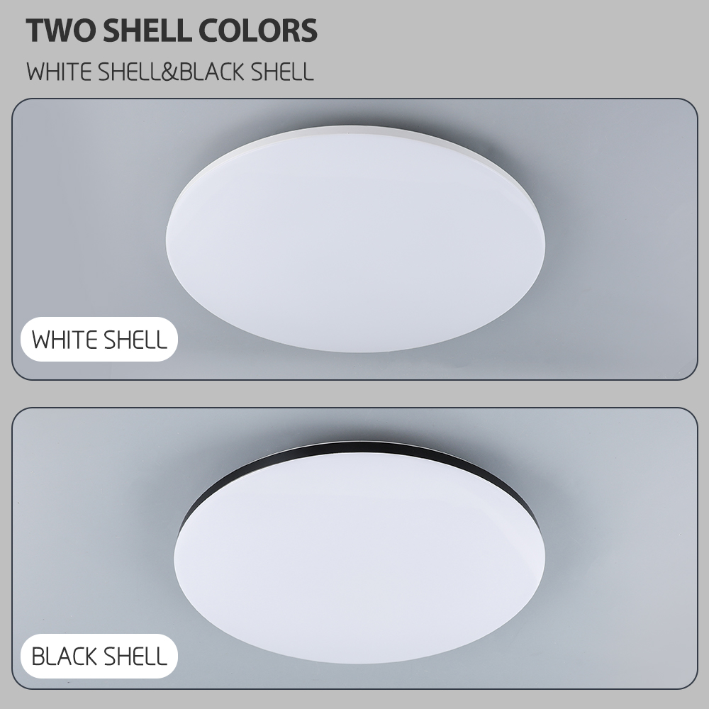 Ding Dian LED Moden Ceiling Light Tricolor White light 370MM/470MM ...