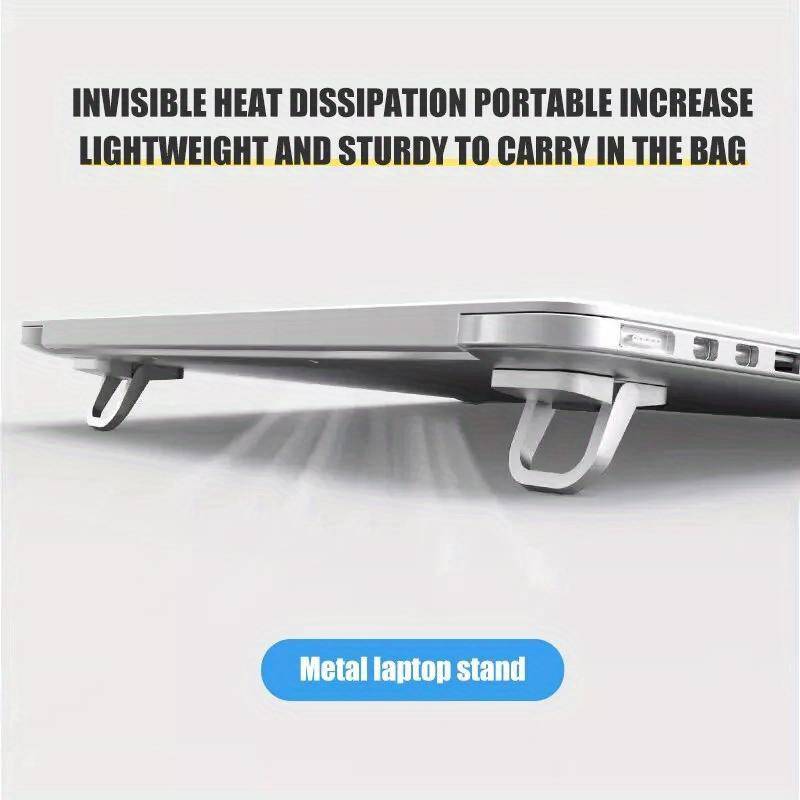 Laptop Stand for Computer Keyboard Riser Aluminum Mini Portable Laptop ...