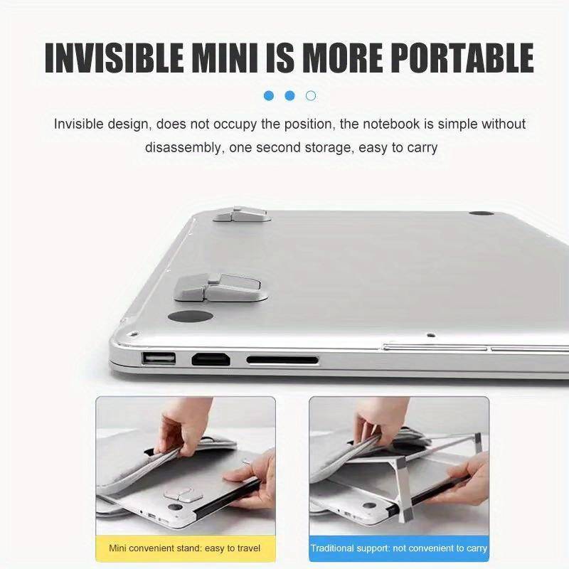 Laptop Stand for Computer Keyboard Riser Aluminum Mini Portable Laptop ...