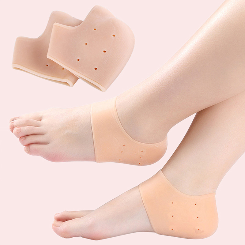 1 Pair Silicone Heel Protection Cover Heel Cover Prevent Dry Cracks on the Heel Prevent Heel ...