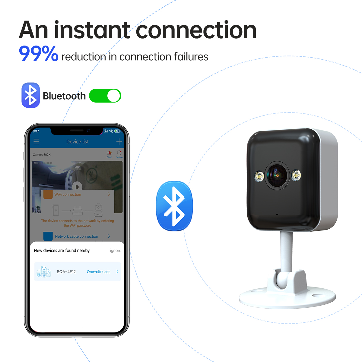 JOOAN CCTV Camera 2K Waterproof Connect To Cellphone Smart Home With ...