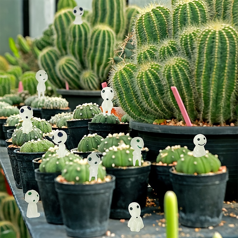 10Pcs Ghibli Kodama Tree Spirit Princess Mononoke Mininatures Glowing ...