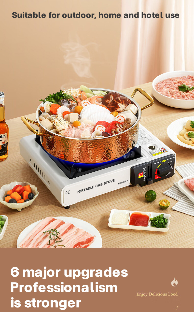 FEILI Cassette Stove Outdoor Portable Camping Gas Stove 2900W Extra ...