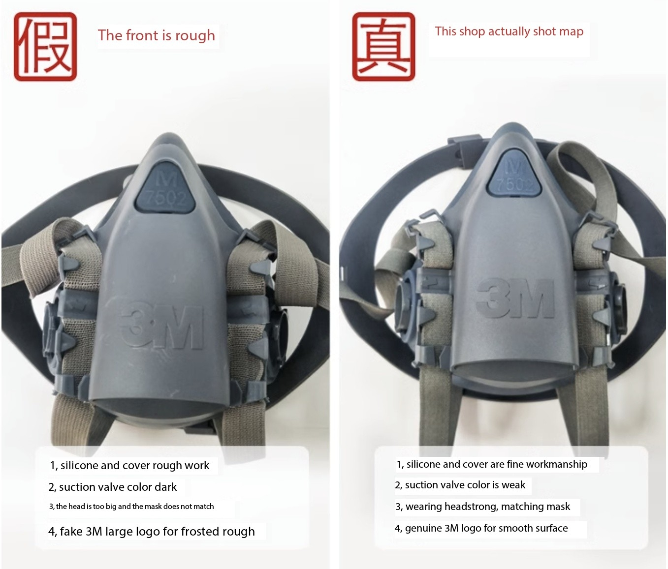 3M 7503 Respirator Painting Spraying Face Gas Mask Half mask comfort ...