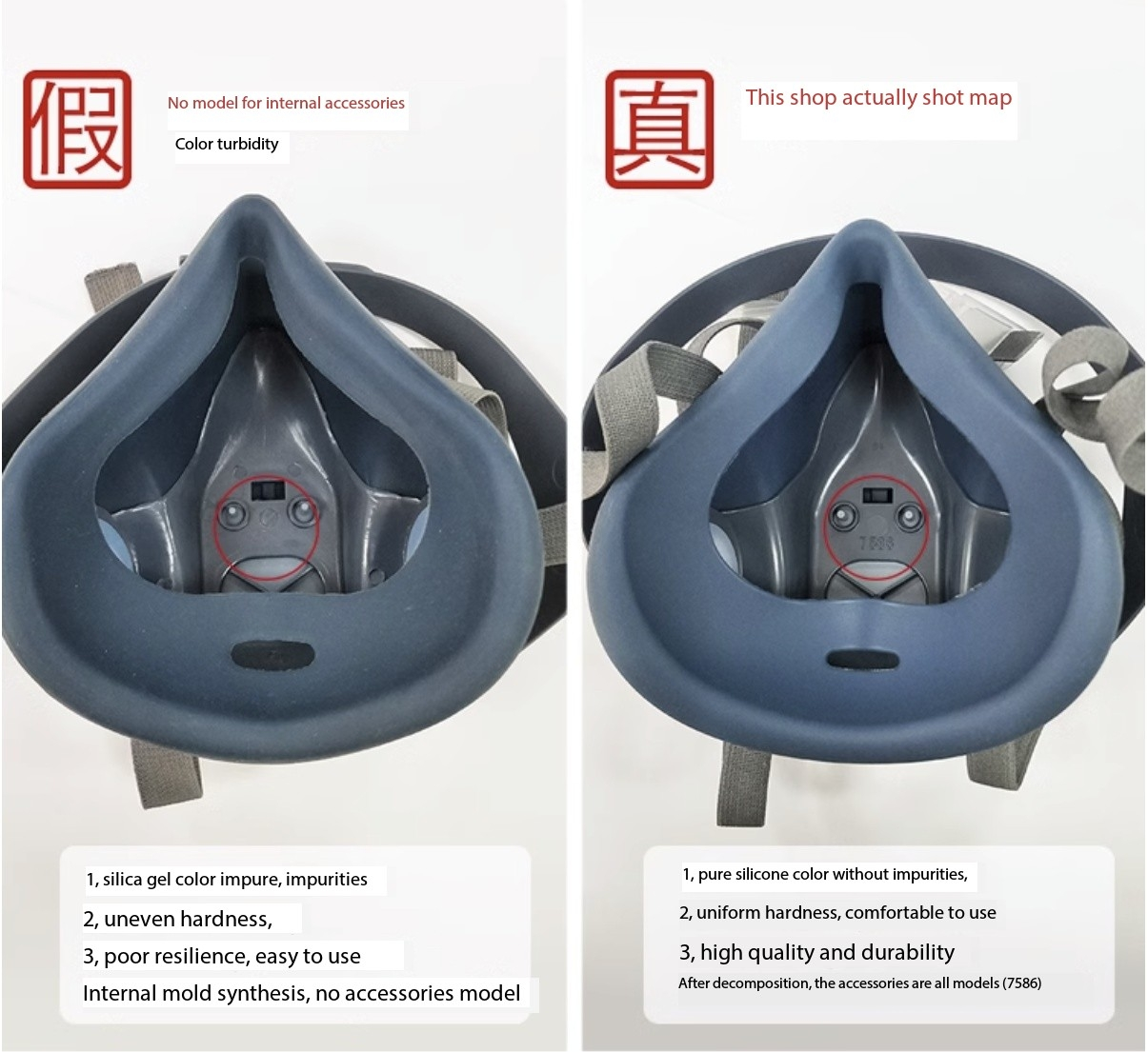 3M 7503 Respirator Painting Spraying Face Gas Mask Half mask comfort ...