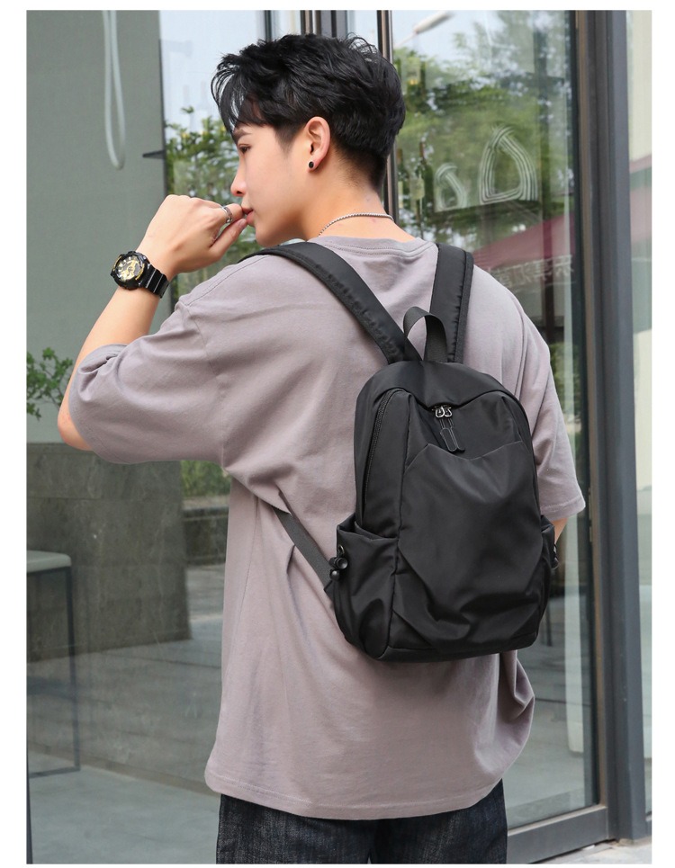 Mini Backpack Men Small Trendy Lightweight Water-Repellent School Bag ...