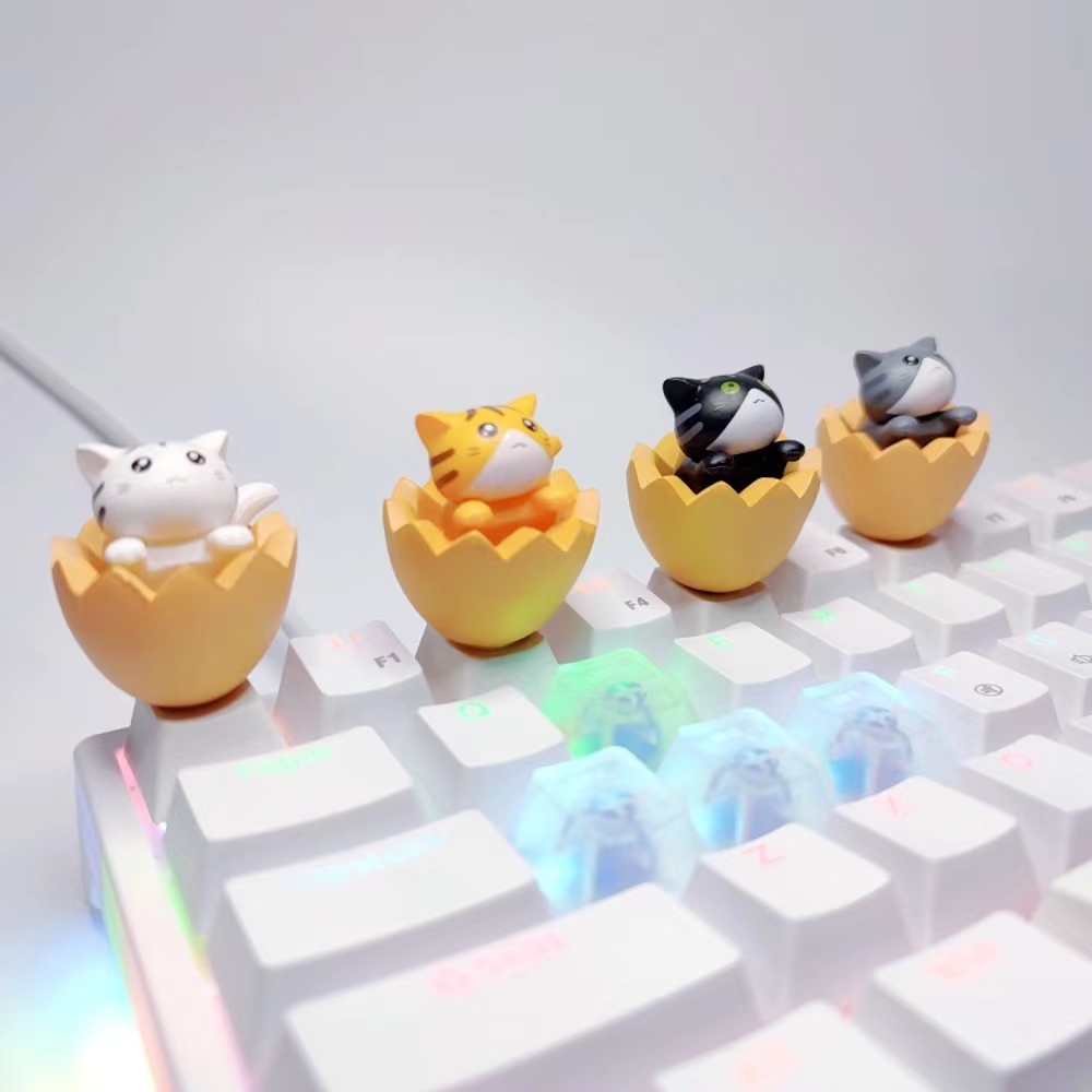Cat Keycap Handmade Custom Cute Cat Mechanical Keyboard Keycap FGHRT ...
