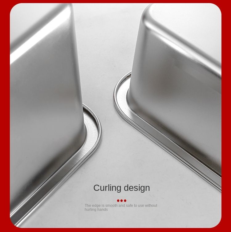 304 Stainless Steel Square Basin with Lid Set Rectangular Basin ...