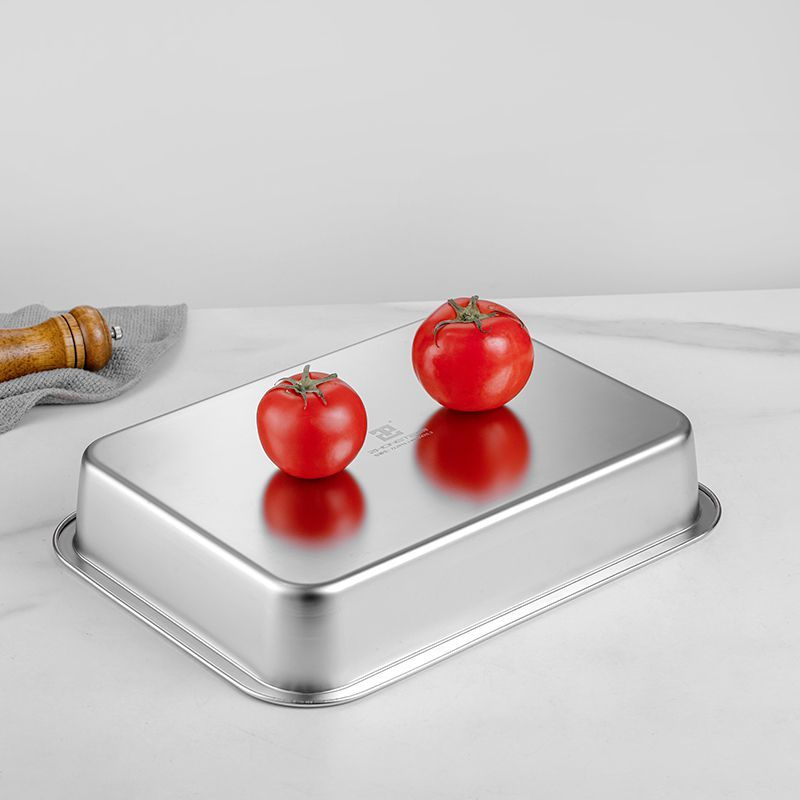 304 Stainless Steel Square Basin with Lid Set Rectangular Basin ...