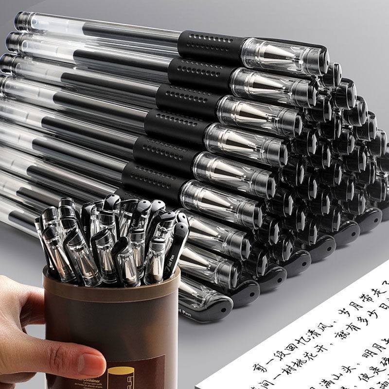 30pcs Neutral Pen 0.5 Office Signature Pen Black Carbon Student Water ...