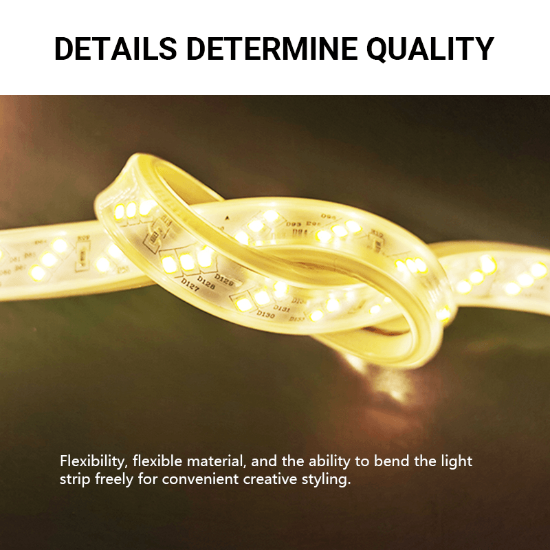 Warm/White Led Light Strip For Room IP67 Waterproof Flexible Home Decor ...