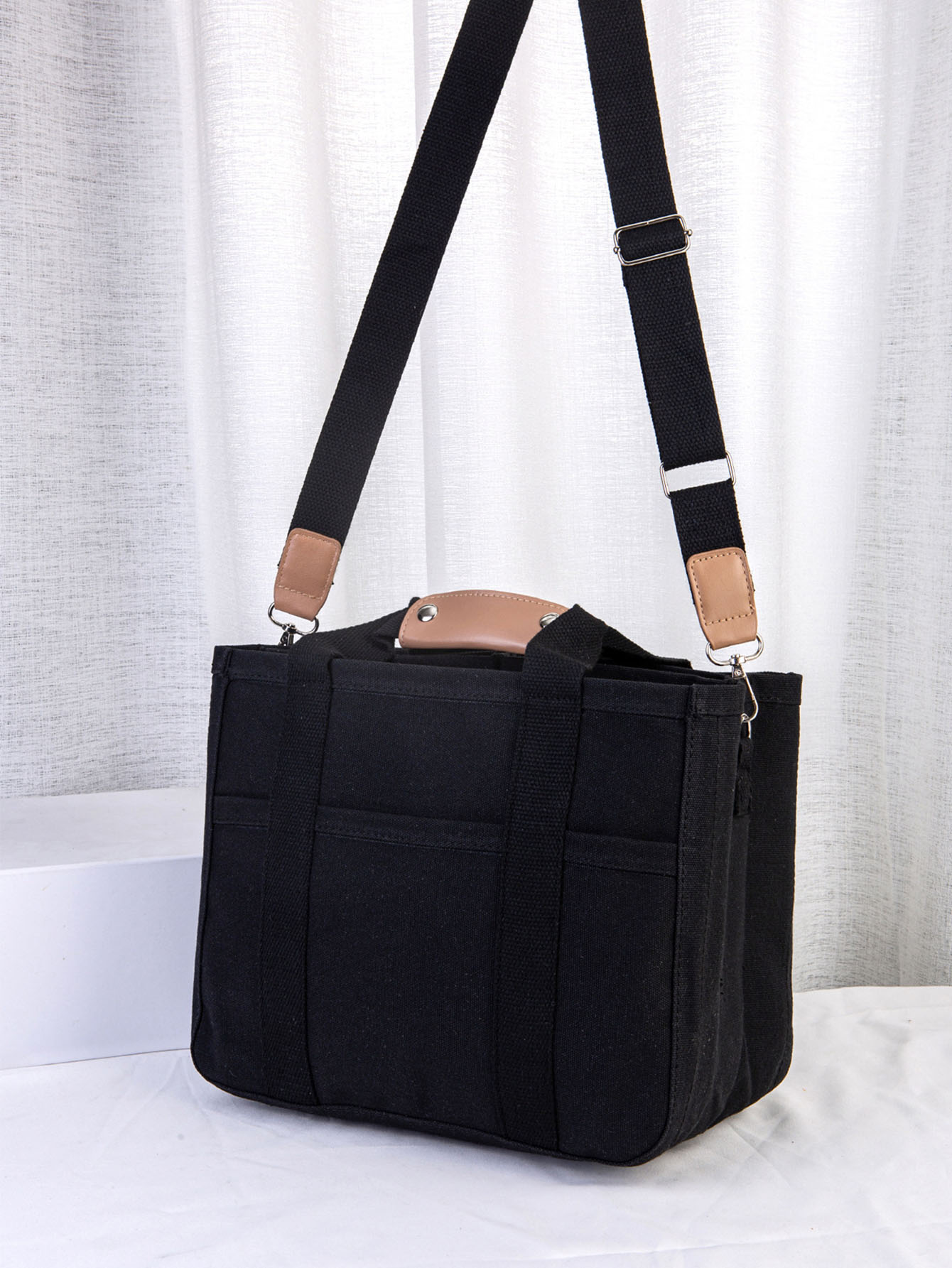 Simple Commuter Multi-Pocket Multifunctional Large-Capacity Canvas ...