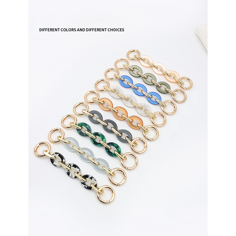 Bag Gold Short Metal Chain Extension Bag Strap Alloy resin Ultralight ...