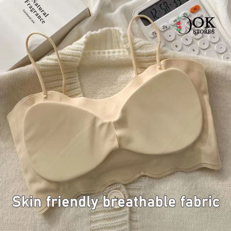 2024 Japan Seamless One-Piece Bra Tube Comfortable Cotton Underwear ...