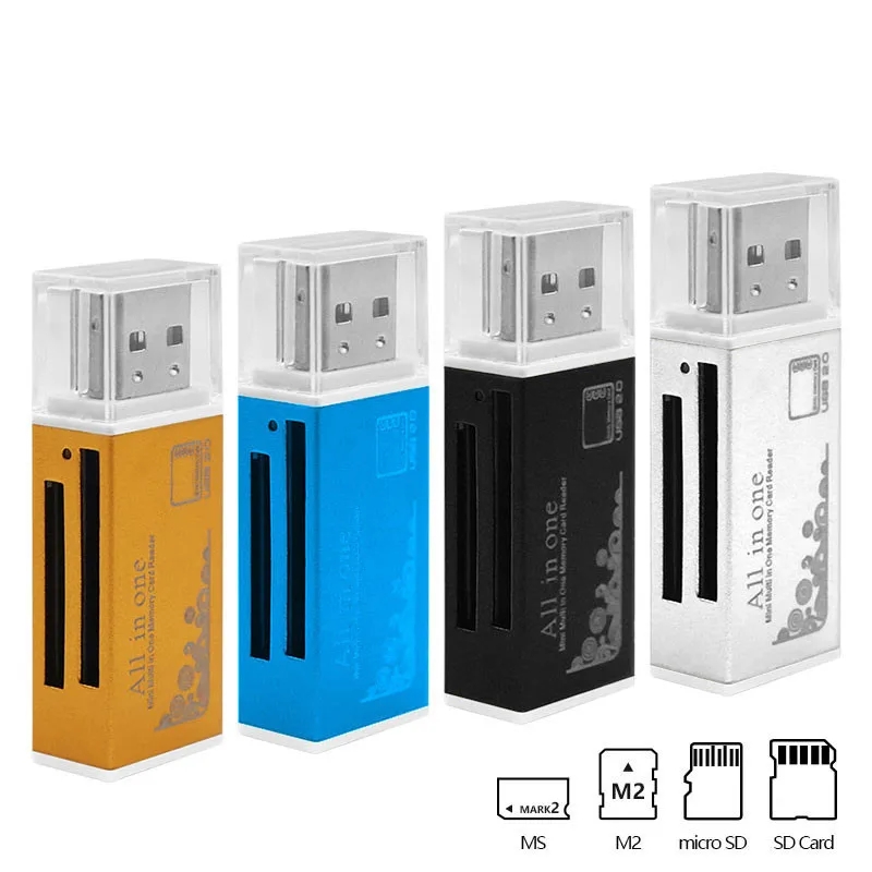 Four in one USB card reader adapter Mini USB 2.0 high-speed suitable ...