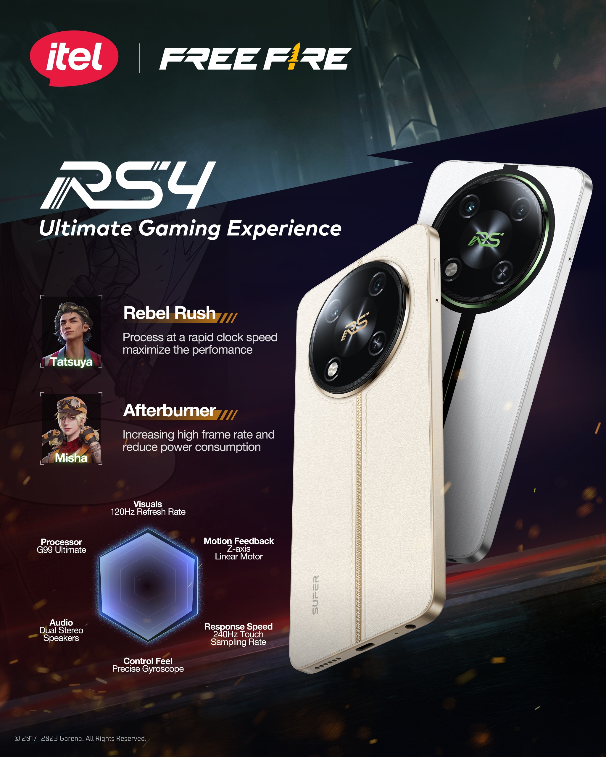 [New] itel RS4 RAM 24GB (12GB+12GB)+ROM 256GB | Helio G99 | 45W 5000mAh ...