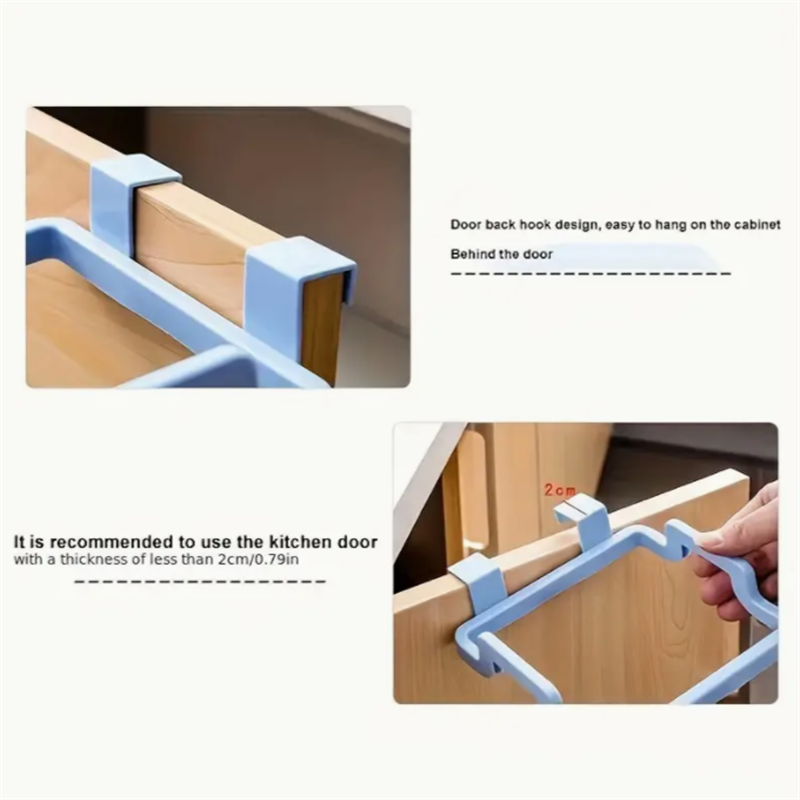 Kitchen Hangable Cabinet Door Garbage Rack Door Back Garbage Bag ...
