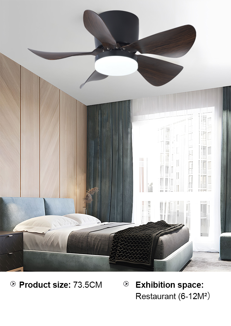 GOGEOUS 26inch Nordic Ceiling Fan With Light With Remote 3 Colors ...