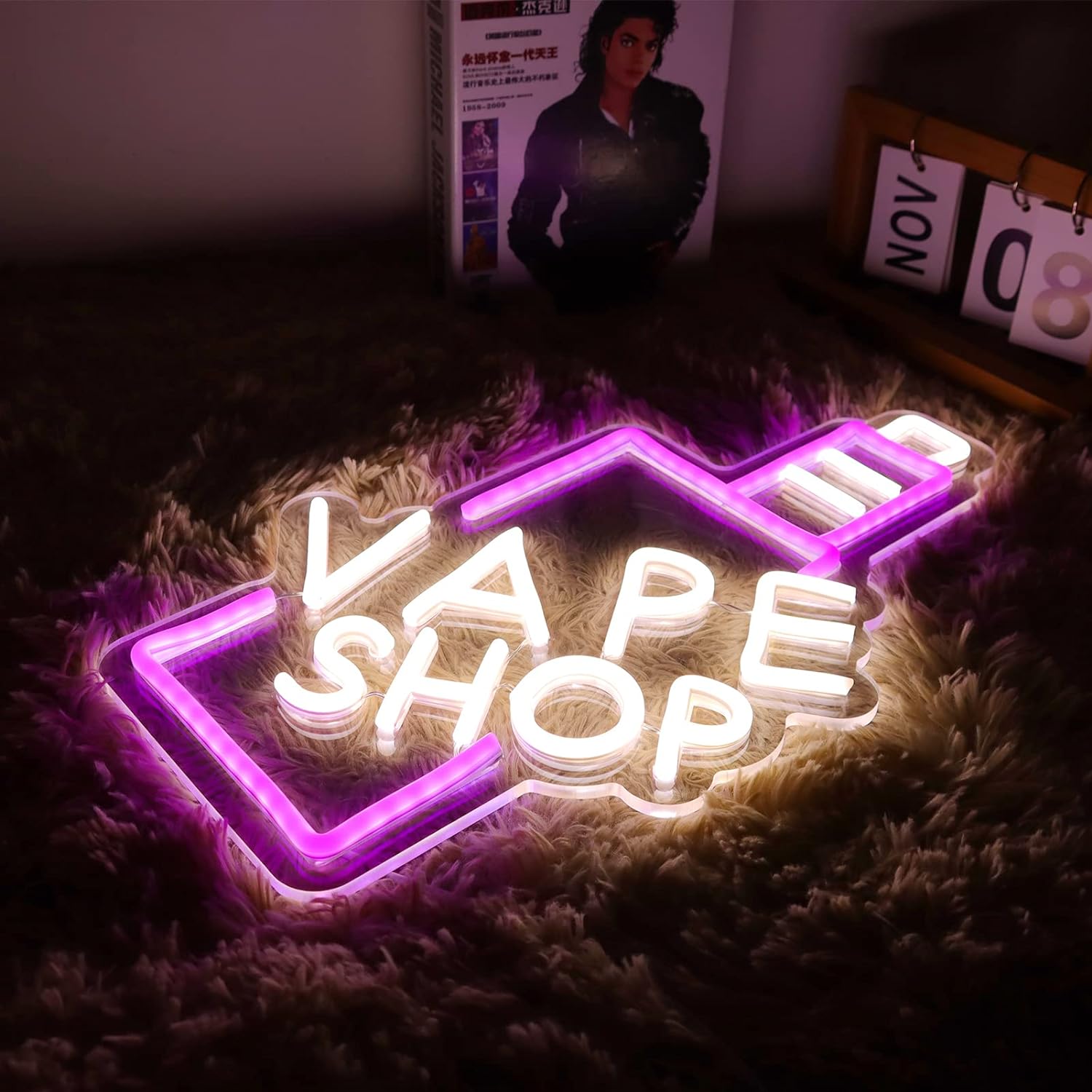 Vape Shop Neon Sign for Business Advertising,Man Cave Light,Home Bar ...