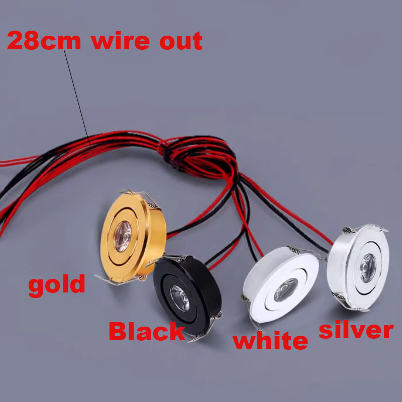 LED Cabinet Light Silver 3w Downlight DC12v Recessed Type Pin light ...