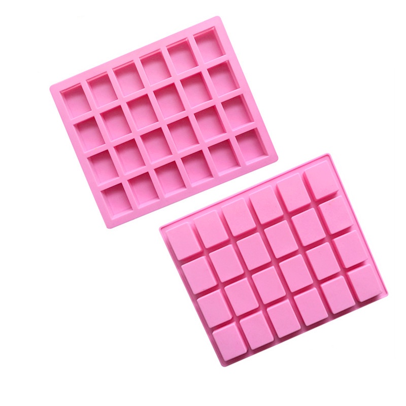 1pc 24 Small Square Silicone Mold Chocolate Aromatherapy Plaster ...