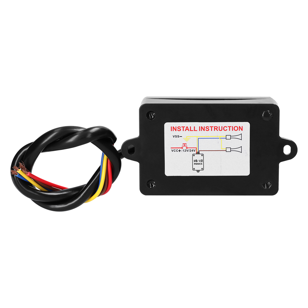 [2PCS Horn + 12 Sounds Controller] 12V24V Universal Nhay 3+ Pro Music ...