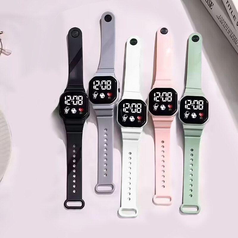 Korean Macaron Color Smartwatch Waterproof Unisex Fitness Tracker For ...