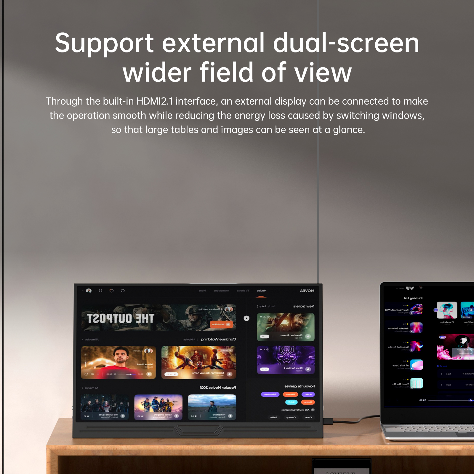 BYONE 14 Inch Portable Monitor/Gaming Monitor for Switch XBOX PS4 Phone ...