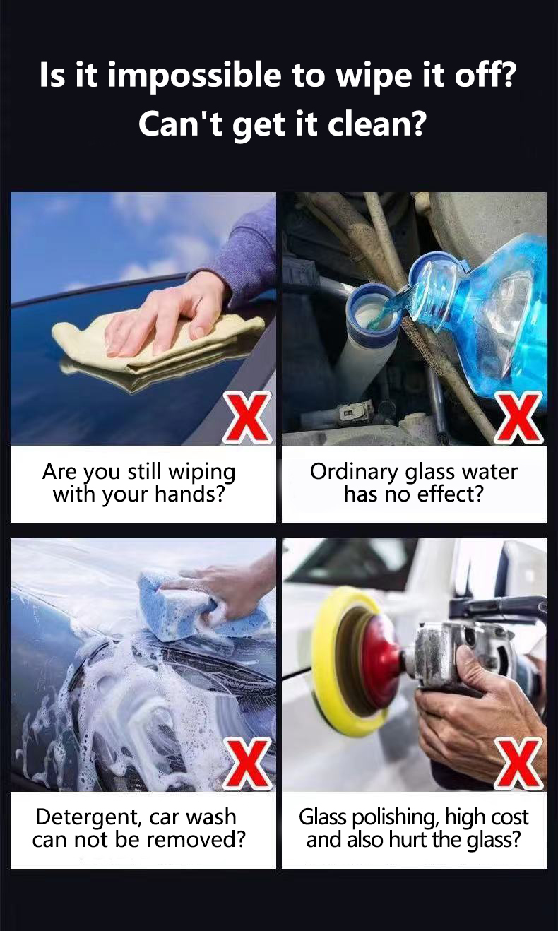 Car Window Cleaner hydro gloss wax for car glass oil film removing acid ...
