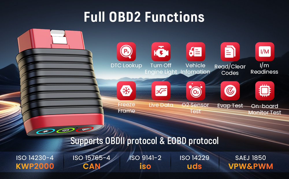 THINKCAR BD6 OBD2 Scanner Full System Diagnostic OIL IMMO ETS BLEED ...