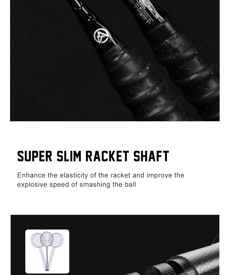 ALP V5 2.0 MXH CushionTechnology Offensive Badminton Racket Original 4U ...