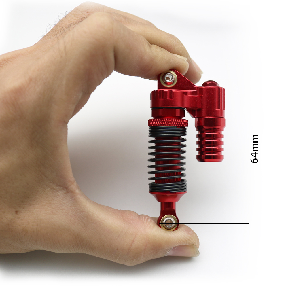 MYHRC 4 pcs Full Metal RC Piggyback Shock Absorber Hole to hole 90mm ...