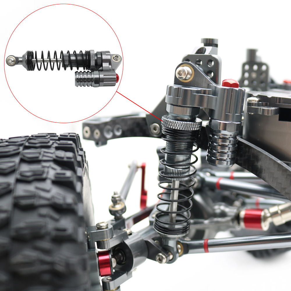MYHRC 4 pcs Full Metal RC Piggyback Shock Absorber Hole to hole 90mm ...
