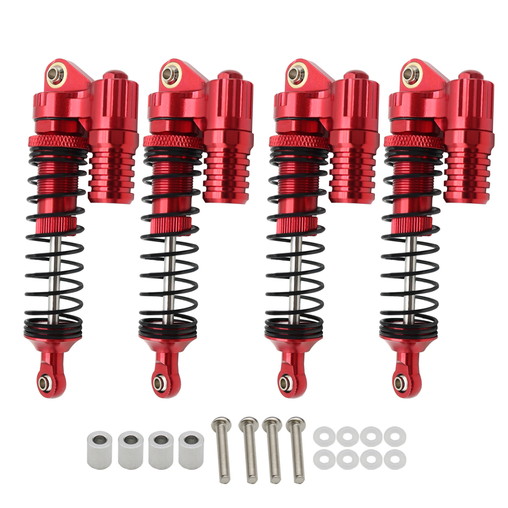 MYHRC 4 pcs Full Metal RC Piggyback Shock Absorber Hole to hole 90mm ...