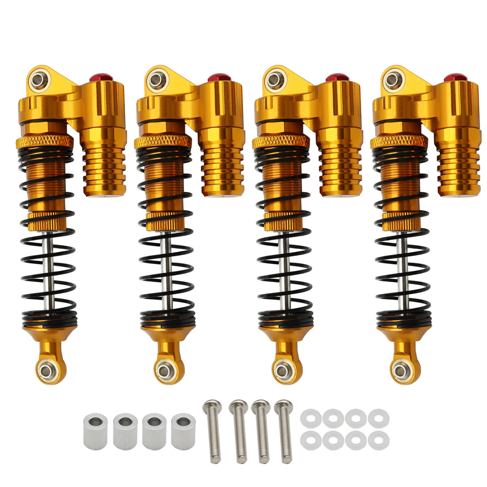 MYHRC 4 pcs Full Metal RC Piggyback Shock Absorber Hole to hole 90mm ...
