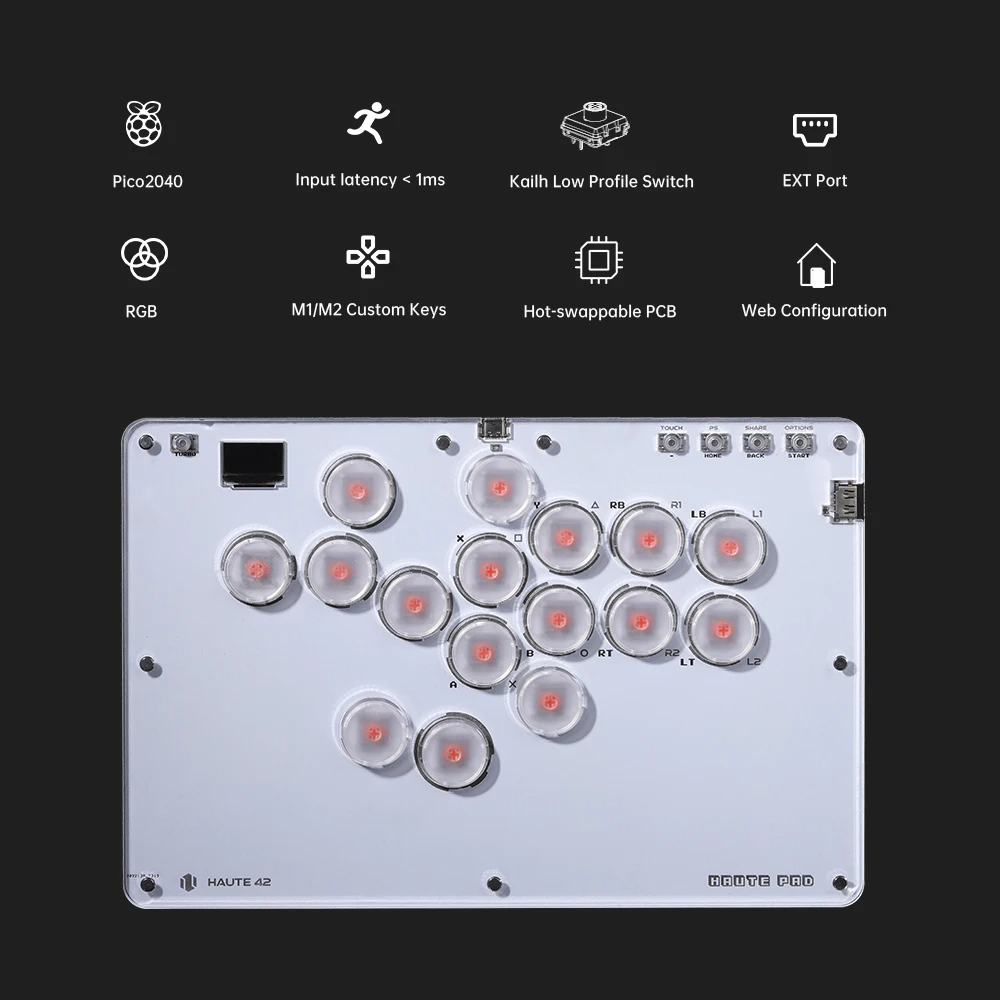 New Haute42 Arcade Joystick Hitbox Controller Arcade Fighting Game ...