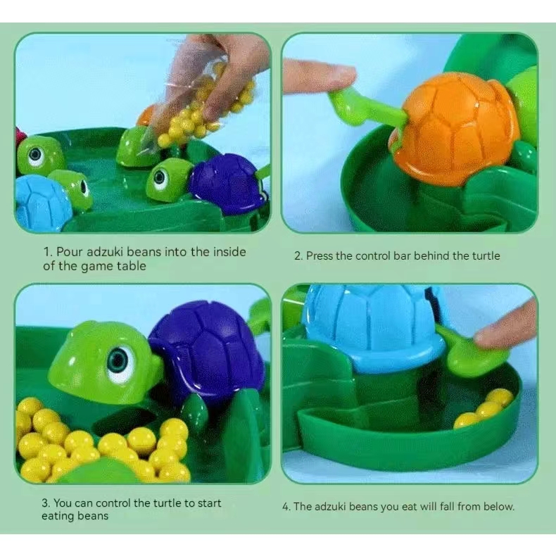 Hungry Turtle Eating Beans Children Board Strategy Games Toy Family ...