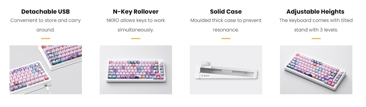 Akko 7th Anniversary MOD 007 PC Hot-swappable Wireless Mechanical ...