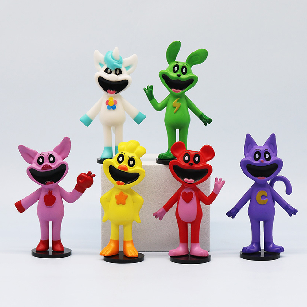 6Pcs/Set 11cm Game The Amazing Digital Circus Figure Smiling Critters ...