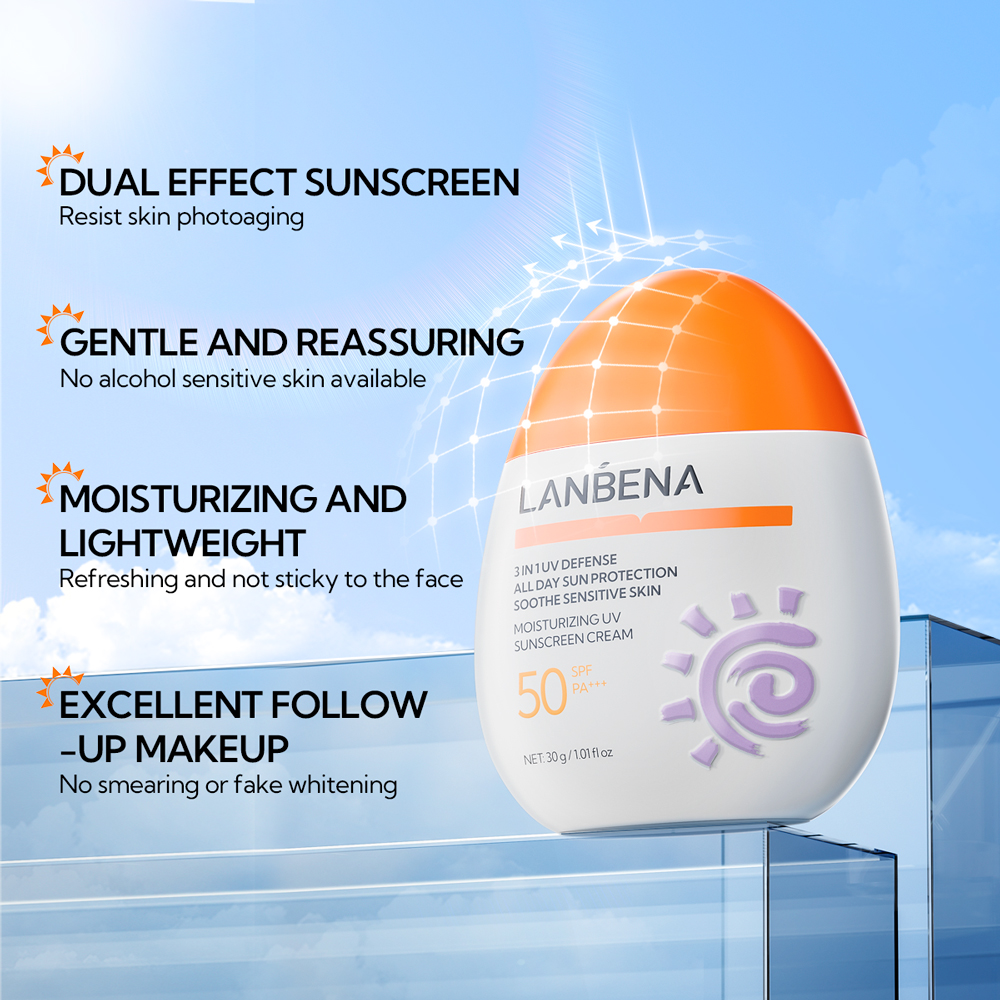 LANBENA Sunscreen Cream Vitamin C Whitening Sunscreen Sunblock Skin ...