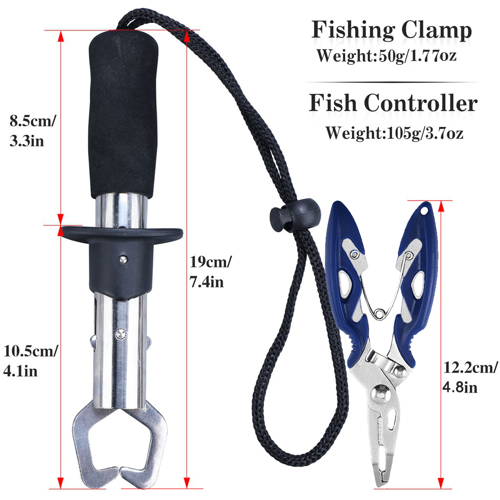 GOTURE High Quality Fishing Control Grip Stainless Steel Fish Lip ...