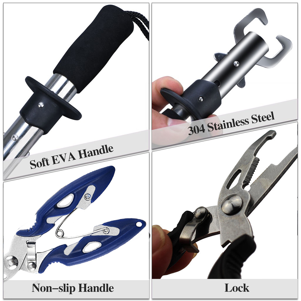 GOTURE High Quality Fishing Control Grip Stainless Steel Fish Lip ...