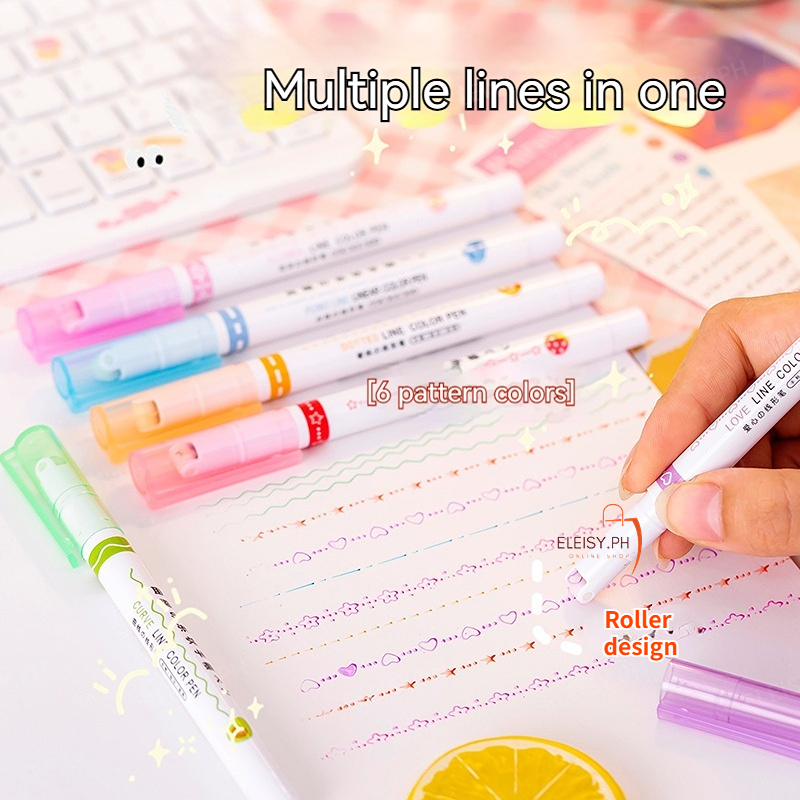 Flower Curve Pen Curve Marker Different Graffiti Markers Office ...