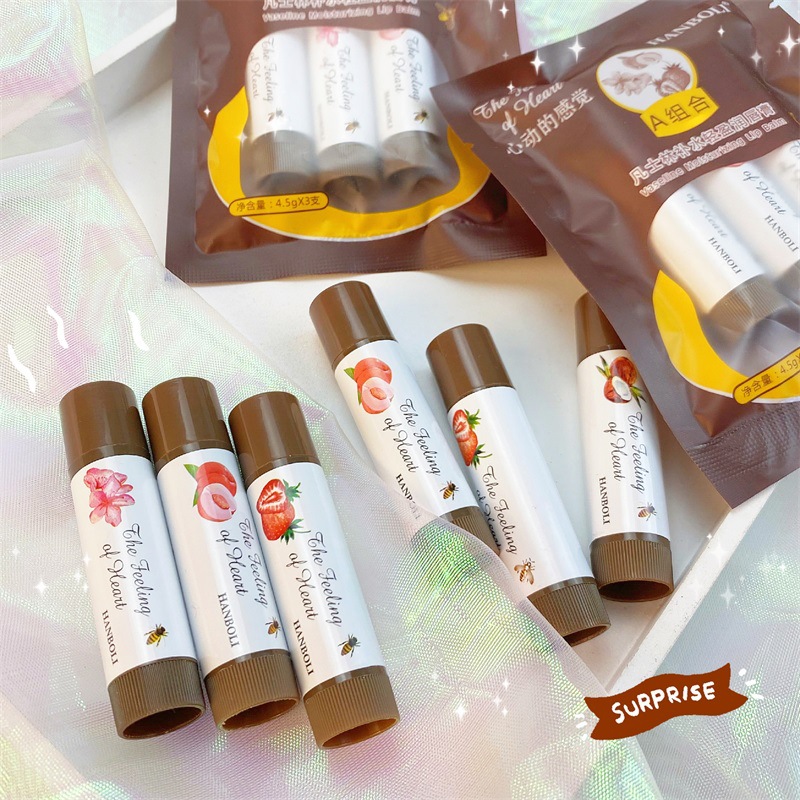 Fruit Flavor Colorful Lip Balm Moisturizing Moisturizing Nourishing ...