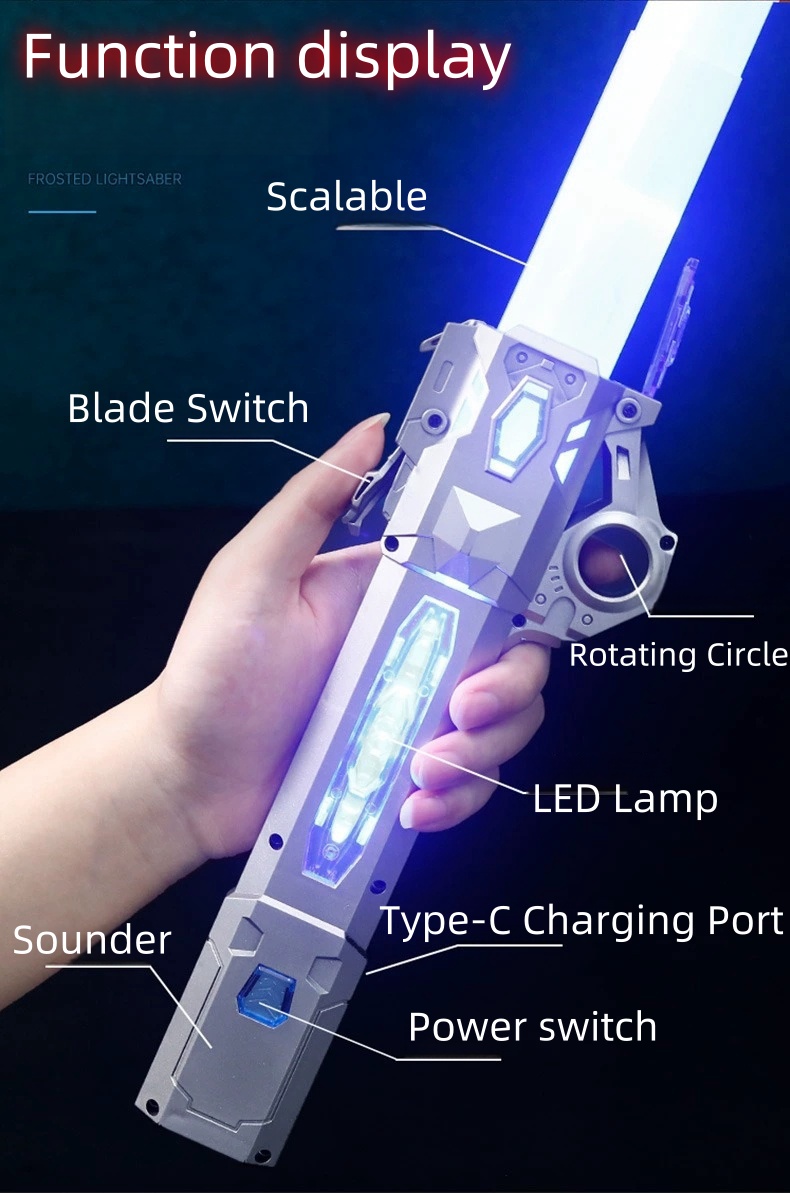 Star Wars Lightsaber Sound Effect Flash Stick Laser Double Sword Toy ...