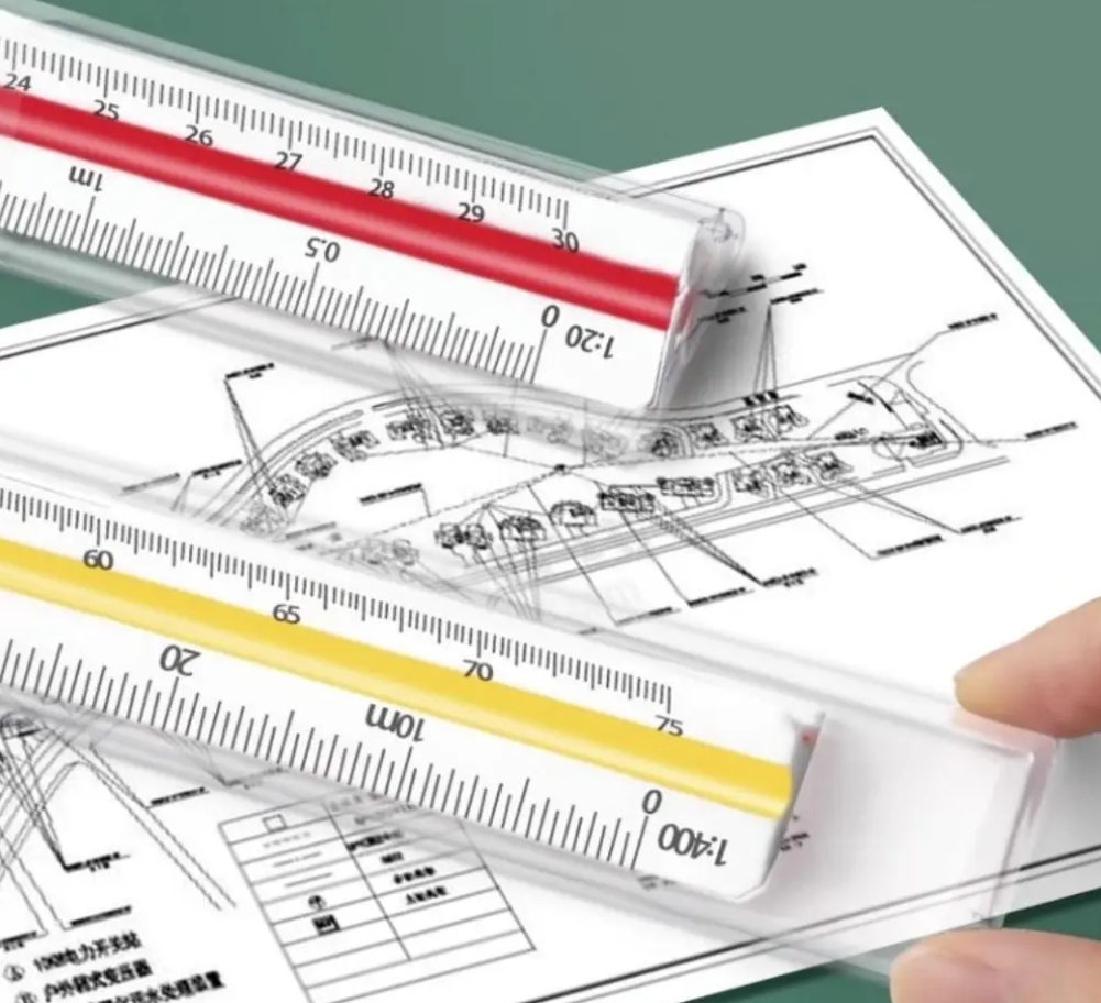 30cm Triangular Scale Ruler Stationery Drawing Measuring Architect ...
