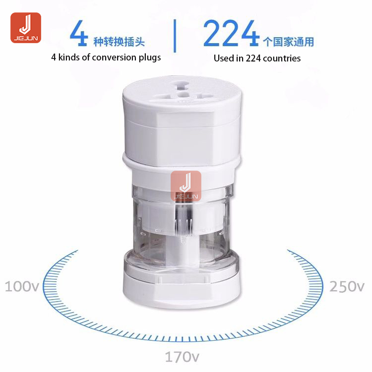 1pcs Universal AU UK US EU Plug Adapter US to EU Converter Black/White Australian Euro Travel ...